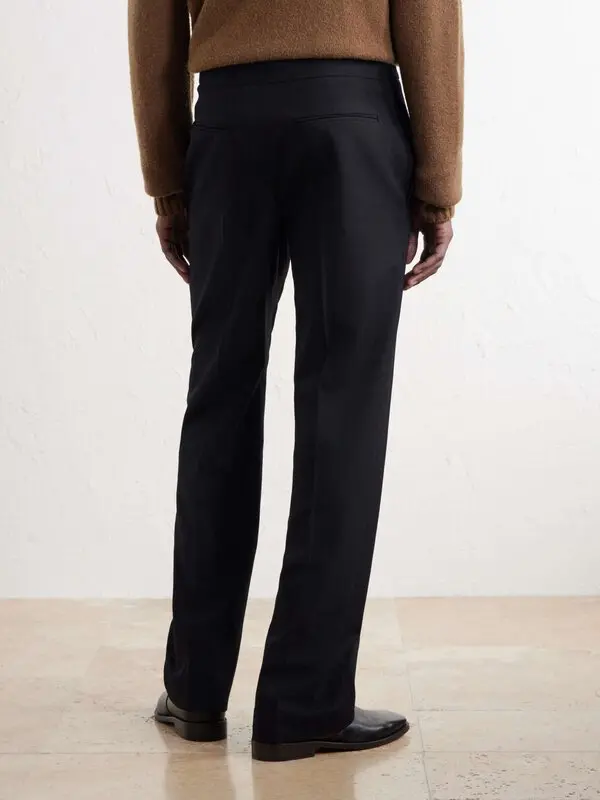 THE ROW Solal Straight-leg Wool-twill Trousers