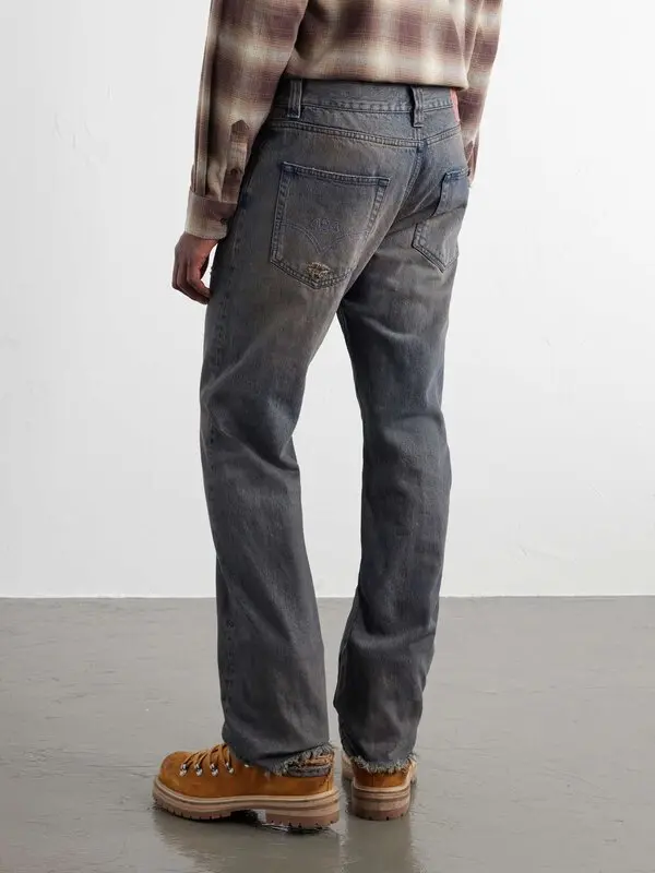 424 Loose Straight-leg Distressed Jeans