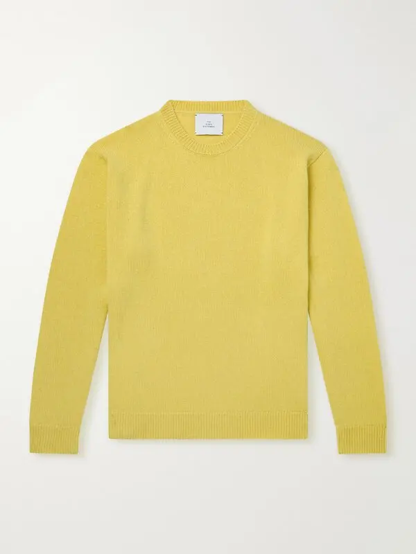 THE ELDER STATESMAN Statesman Cashmere Sweater - Yellow