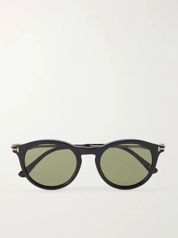 TOM FORD Oliver 02 Round-frame Acetate Sunglasses