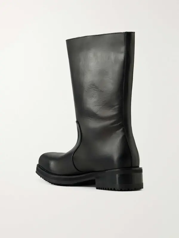 424 Straight Leather Biker Boots