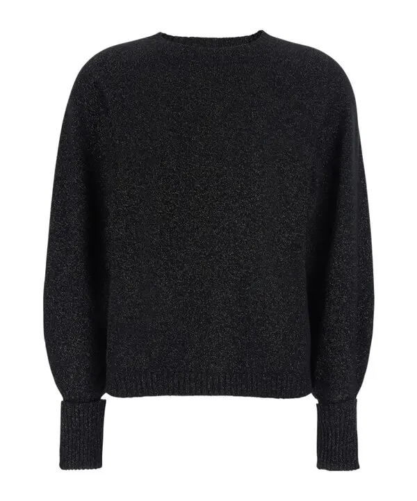 TWINSET Shimmer Knit Sweater - Black