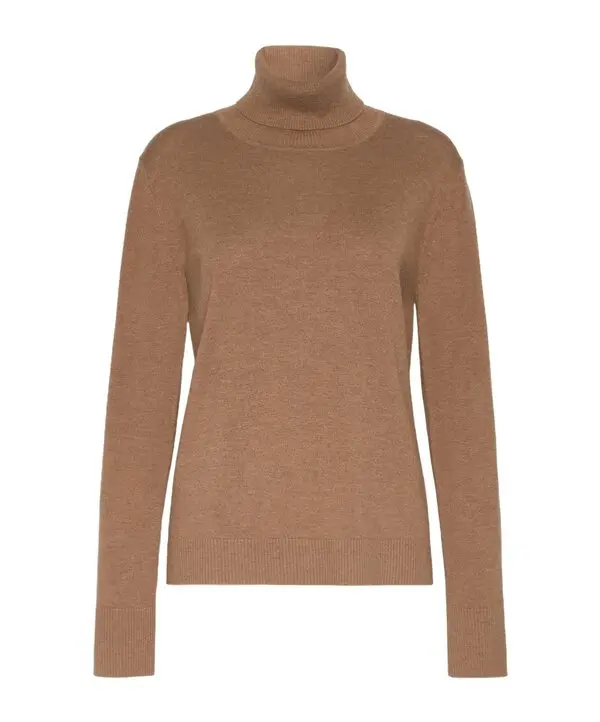 Max Mara Ribbed Turtleneck Knitted Sweater