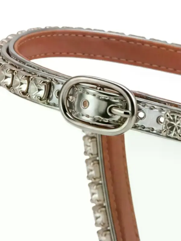 Amina Muaddi Gilda Sandals 95 Ivory Satin And White Crystals