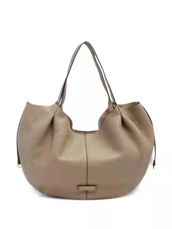 THE BRIDGE Marisa Pebbled Leather Tote Bag - Neutrals