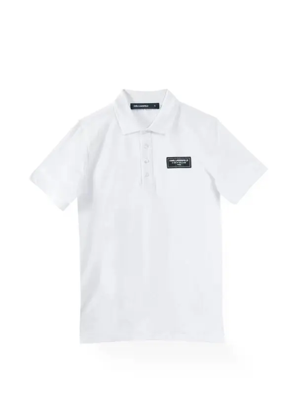 Karl Lagerfeld Logo-patch Polo Shirt