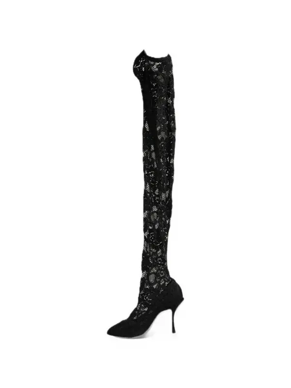 Dolce & Gabbana Taormina Lace Over-the-knee Boots