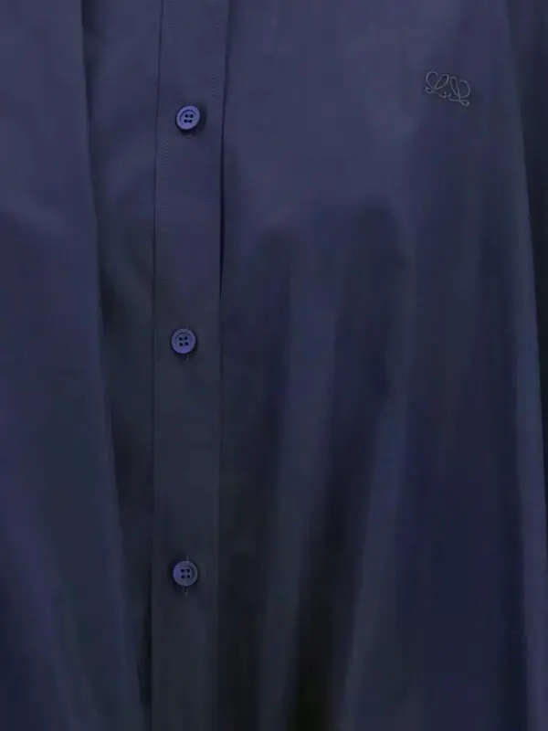 Loewe Balloon Embroidered-logo Shirt - Blue