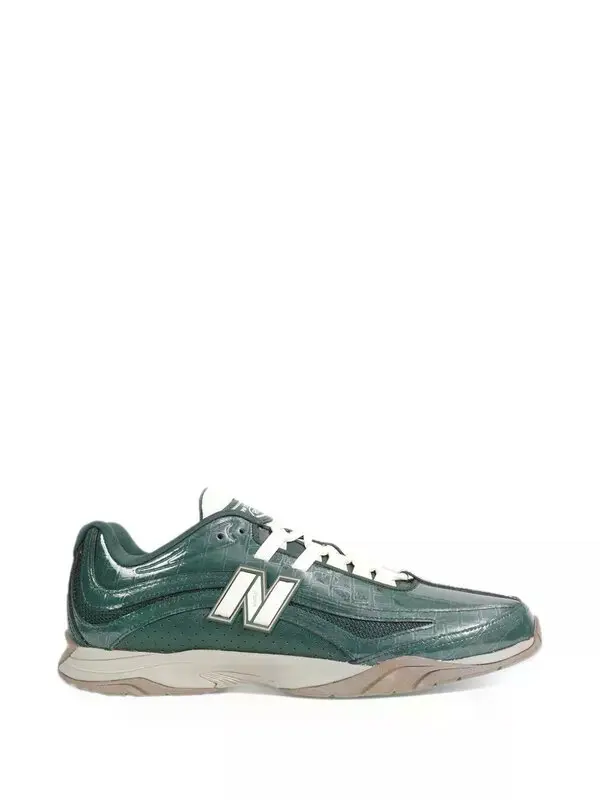 NEW BALANCE Rc56 Croc-effect Leather Sneakers - Green