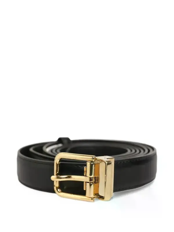 Dolce & Gabbana Leather Double-wrap Belt - Black