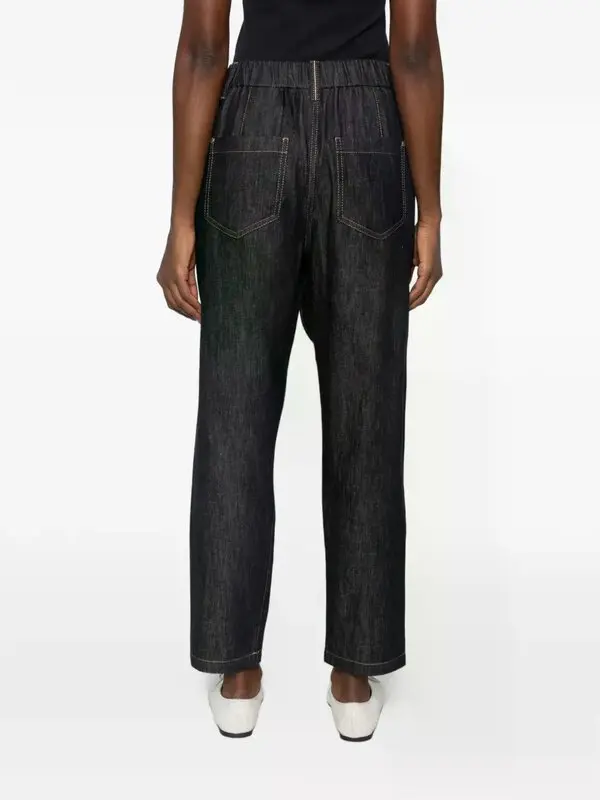 Brunello Cucinelli Pleated Elasticated-waist Jeans