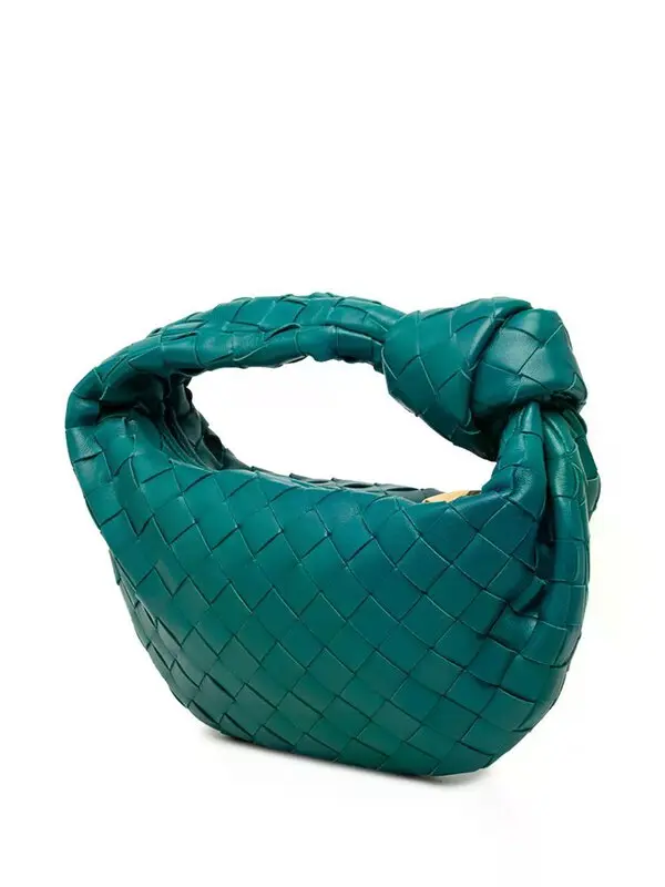 Bottega Veneta 2012-2026 Mini Nappa Intrecciato Jodie Hobo Bag - Blue