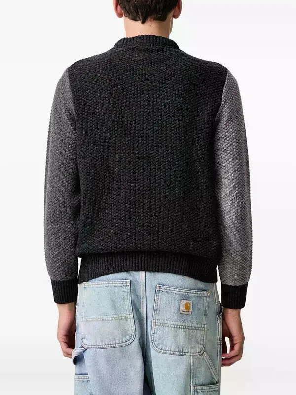 Barbour Patchwork Crew-neck Jumper