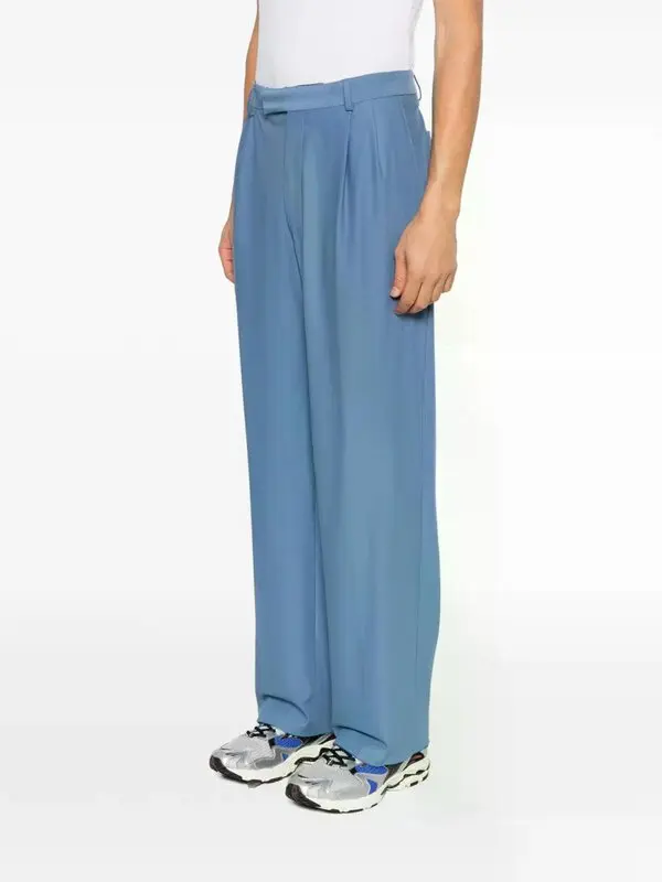 Karl Lagerfeld Pleated Straight-leg Trousers