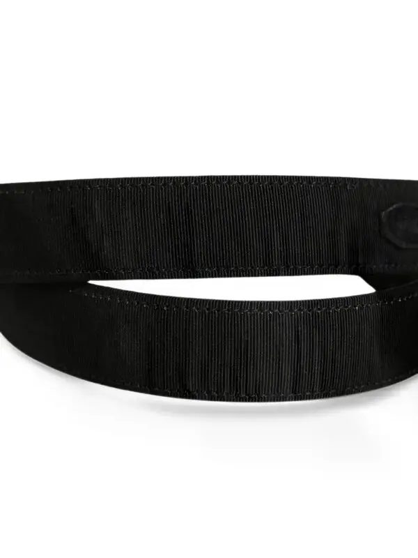 Dolce & Gabbana Grosgrain-trim Leather Belt