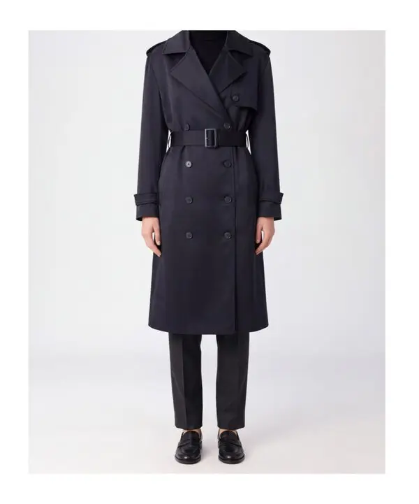 SEMICOUTURE Double-breasted Belted Trench Coat