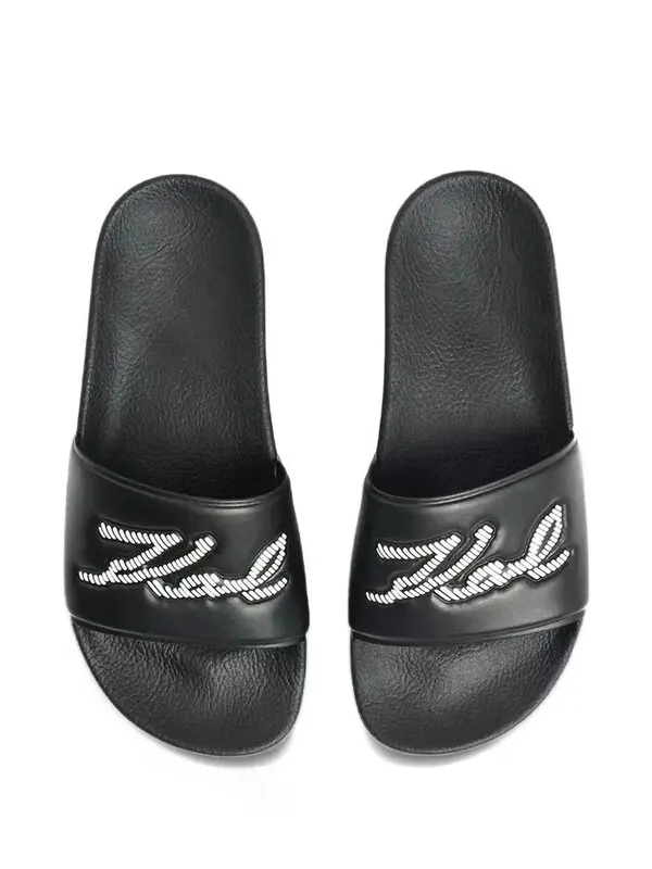 Karl Lagerfeld Karl Signature Whipstitch Sandals