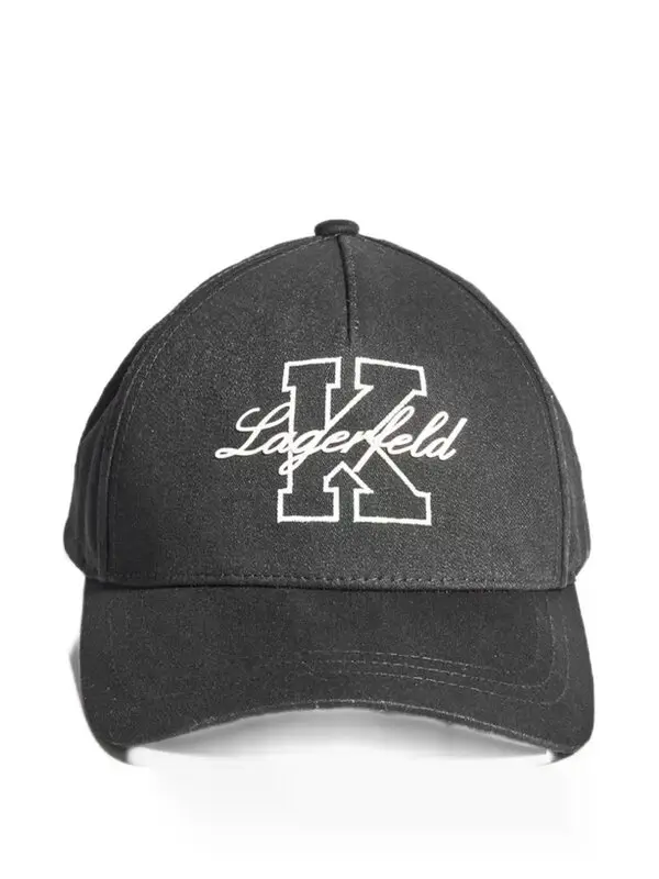 Karl Lagerfeld Karl Signature Baseball Cap - Black