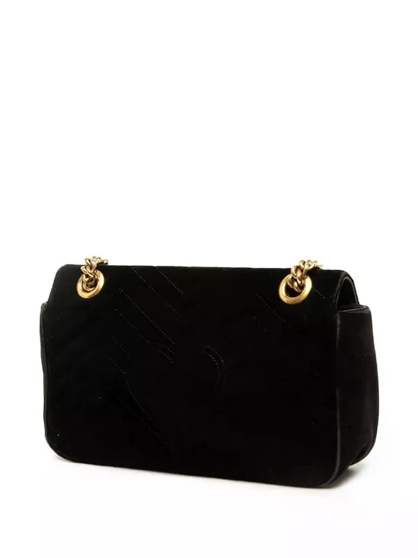 Gucci 2016-2026 Medium Gg Marmont Matelasse Velvet Shoulder Bag