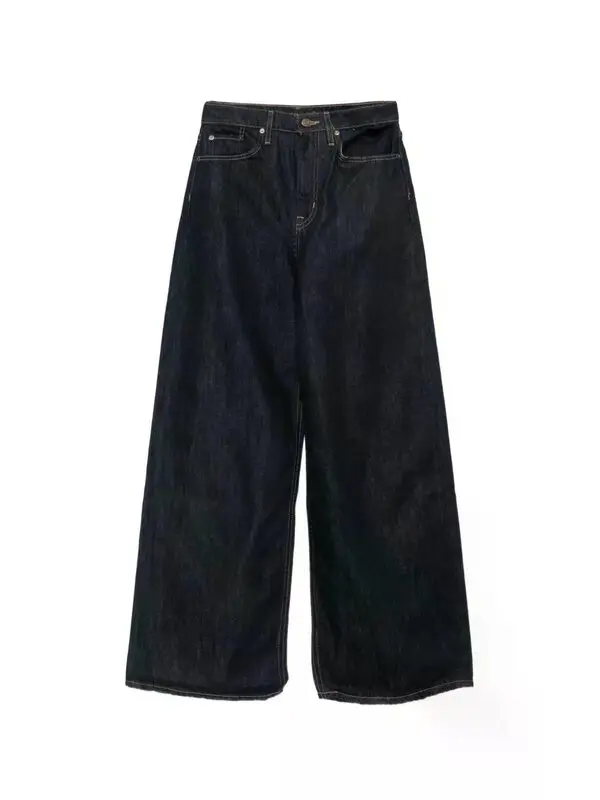 Ralph Lauren Contrast-stitching Wide-leg Jeans - Blue