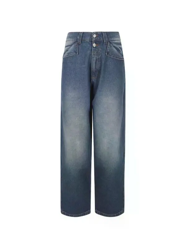 Gimaguas Faded Straight-leg Jeans - Blue