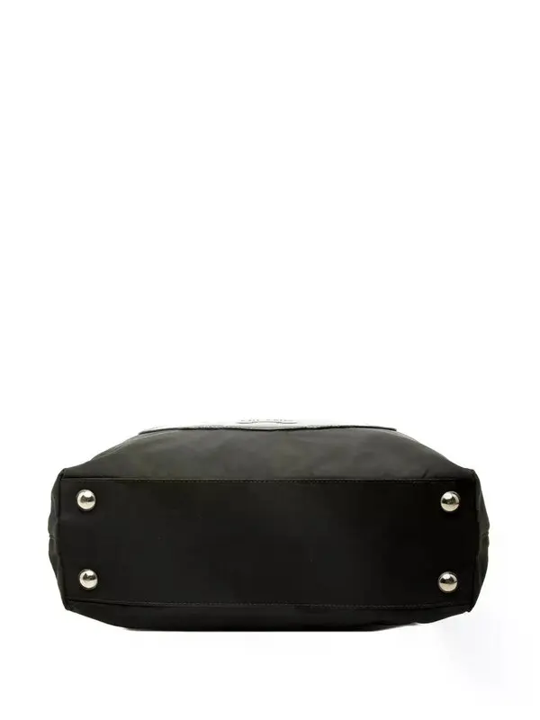 Prada 2010-2026 Tessuto Canapa Logo Satchel