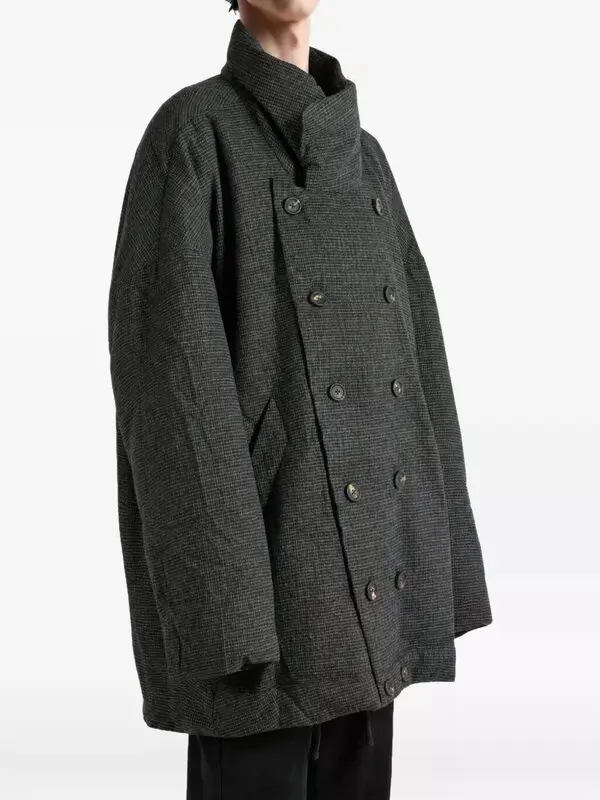 ZIGGY CHEN Tattersall Double-breasted Check Coat