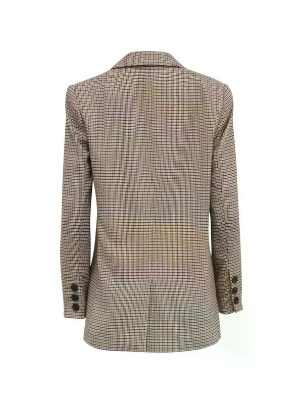 ANINE BING Houndstooth-print Double-breasted Blazer