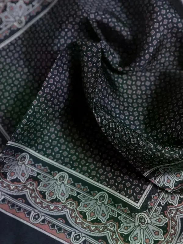 Dolce & Gabbana Floral-border Silk Scarf