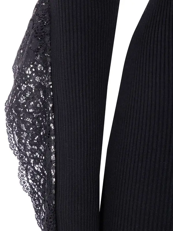 Blumarine Asymmetrical Keyhole Dress