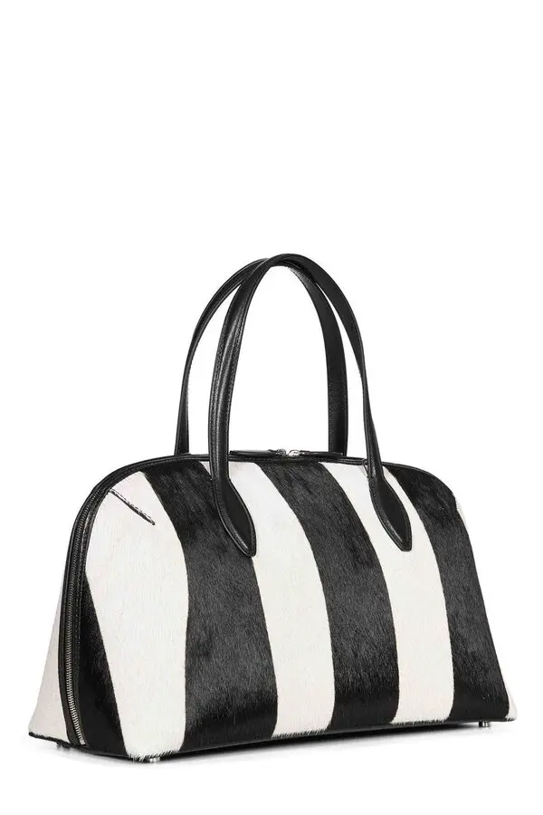 TOTEME Zebra Pritned Zip-up Tote Bag