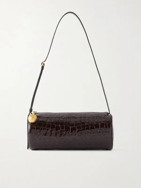 JIMMY CHOO Tube Mini Croc-effect Leather Shoulder Bag