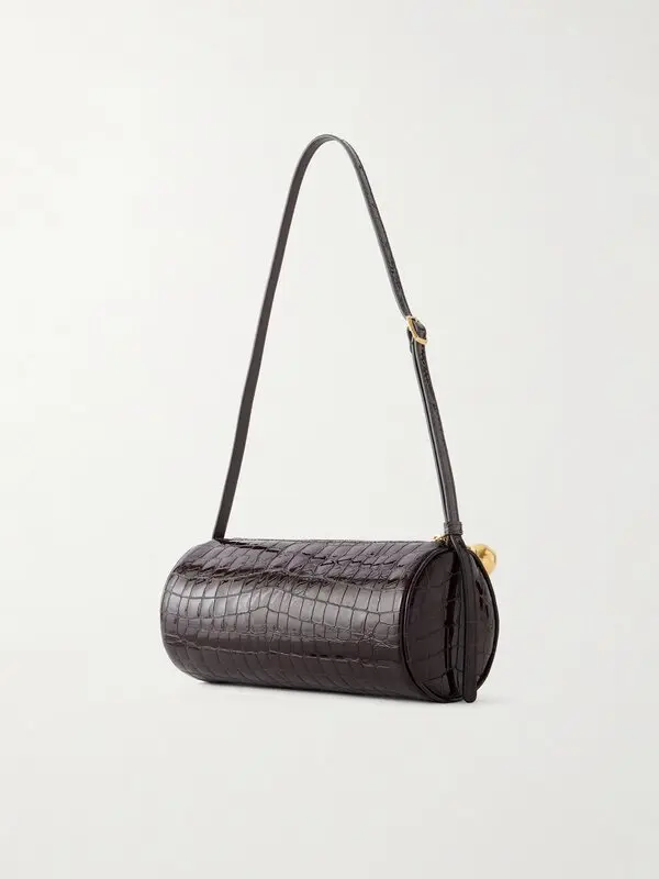 JIMMY CHOO Tube Mini Croc-effect Leather Shoulder Bag