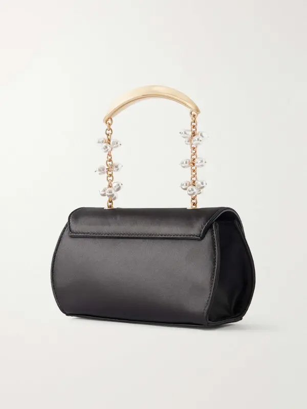 Cult Gaia Fiona Bead-embellished Top-handle Bag
