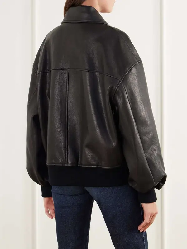 Khaite Aimee Leather Jacket