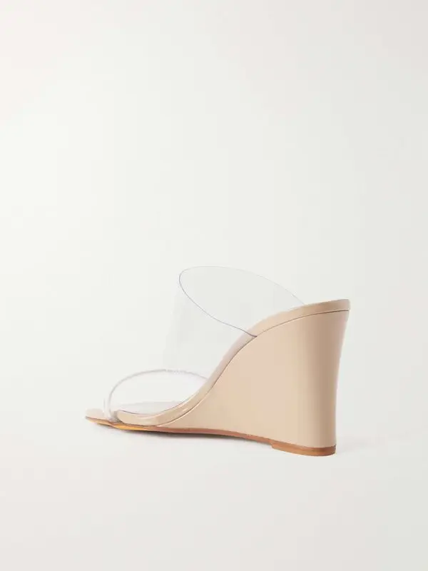 MARYAM NASSIR ZADEH Olympia 95 Pvc Wedge Sandals