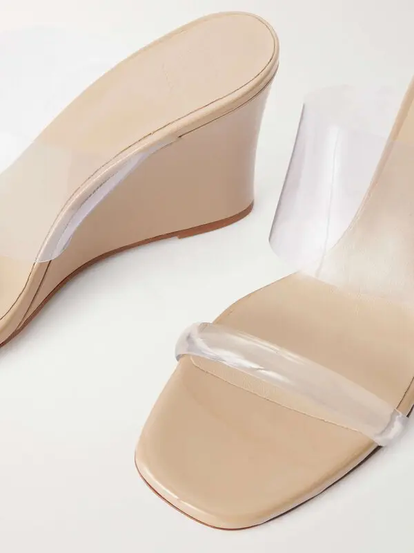 MARYAM NASSIR ZADEH Olympia 95 Pvc Wedge Sandals