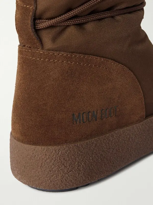 Moon Boot Ltrack Legacy Suede-trimmed Nylon Knee Boots