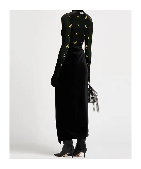 Balenciaga Velvet Skirt