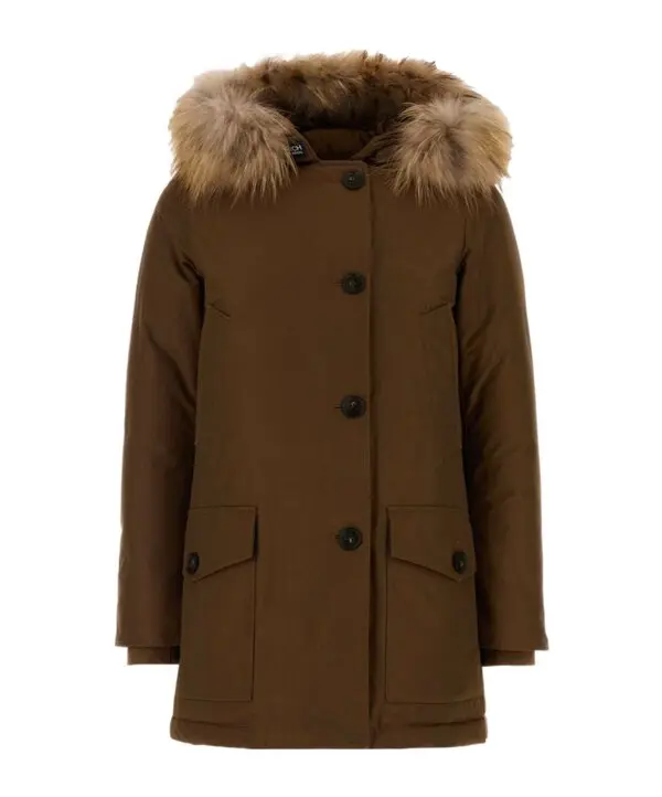 Woolrich Arctic Fur-trim Down Jacket
