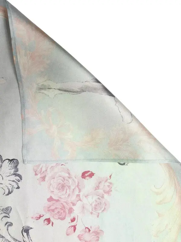 Dolce & Gabbana Ballerina Floral-print Scarf - Neutrals