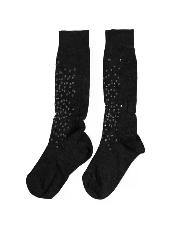 Dolce & Gabbana Sequin-embellished Wool Socks