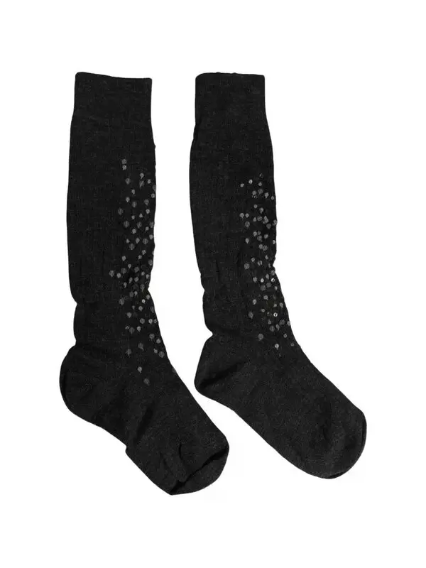 Dolce & Gabbana Sequin-embellished Wool Socks