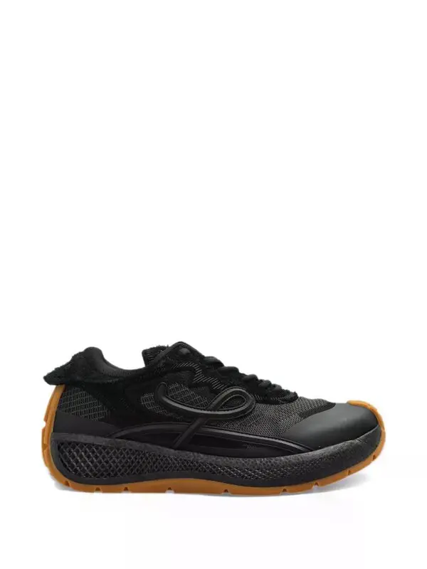 Loewe Pogo Sneakers In Technical Knit And Suede