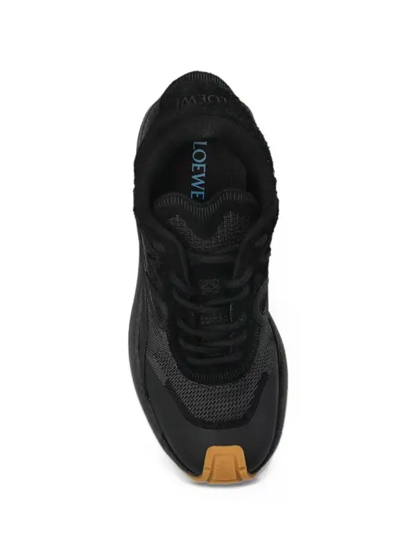 Loewe Pogo Sneakers In Technical Knit And Suede