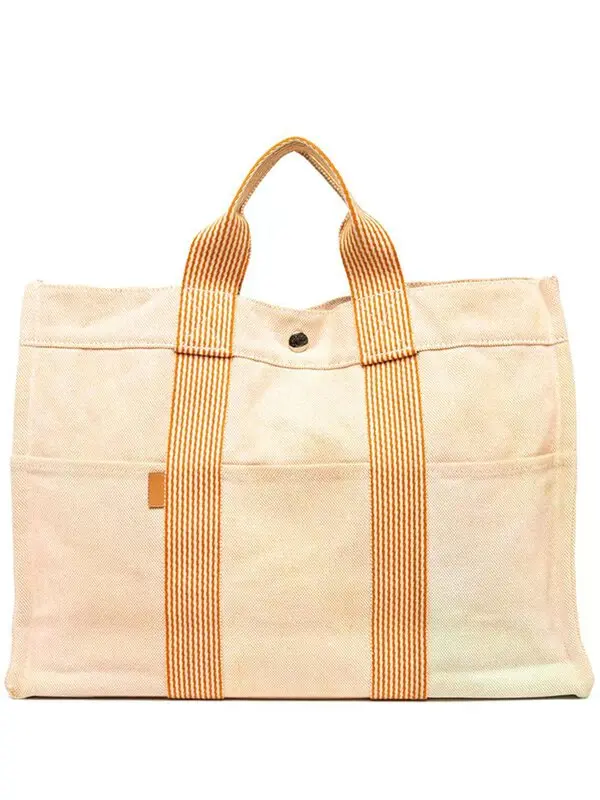 Hermès 1990-2000 Canvas Fourre Tout Mm Tote Bag