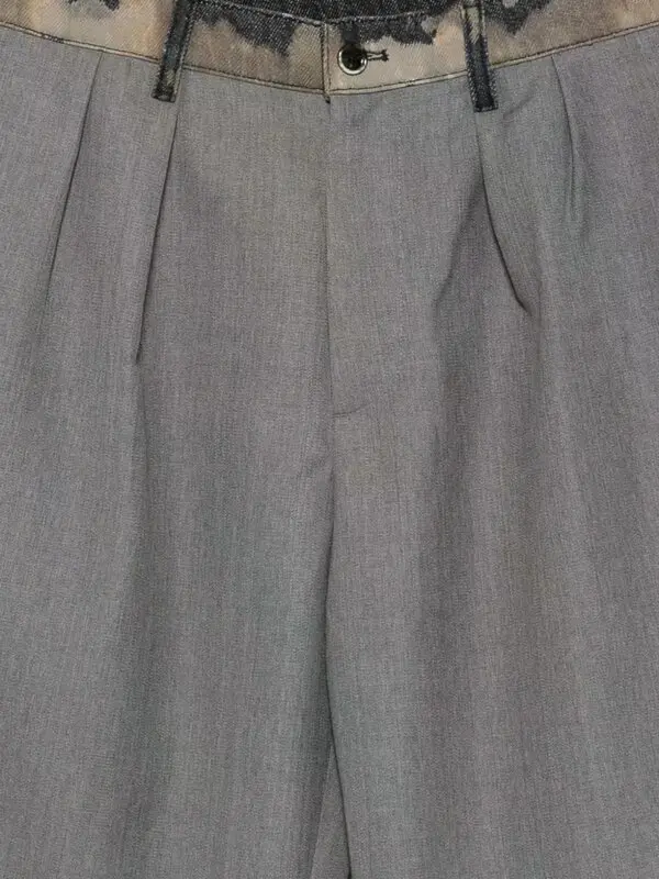 NINE:INTHE:MORNING Pleated Tapered Trousers