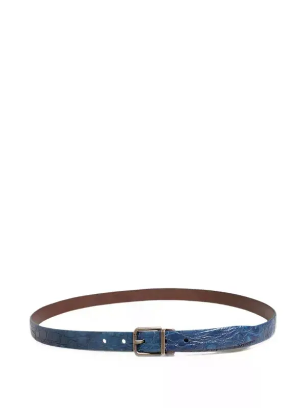 Dolce & Gabbana Croc-effect Leather Belt