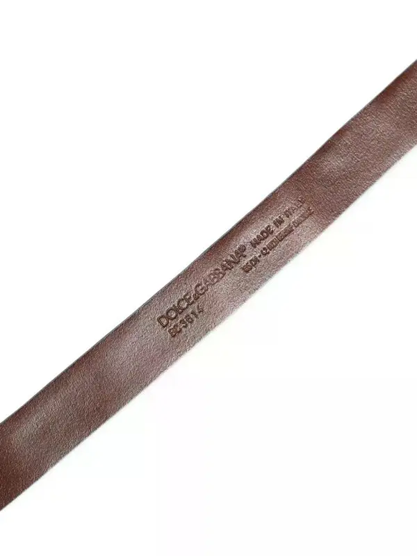 Dolce & Gabbana Croc-effect Leather Belt