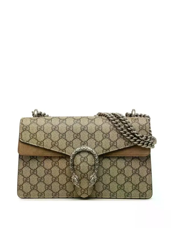 Gucci 2016-2026 Medium Gg Supreme Dionysus Shoulder Bag - Neutrals